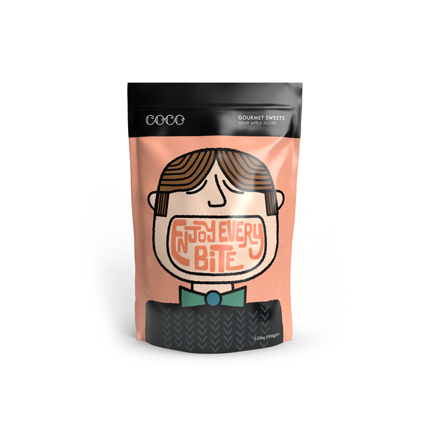 Sour Apple Sweets 100G – COCO - The Art of Chocolate