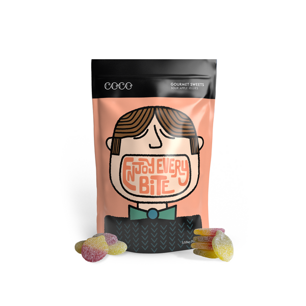 Sour Apple Sweets 100G – COCO - The Art of Chocolate