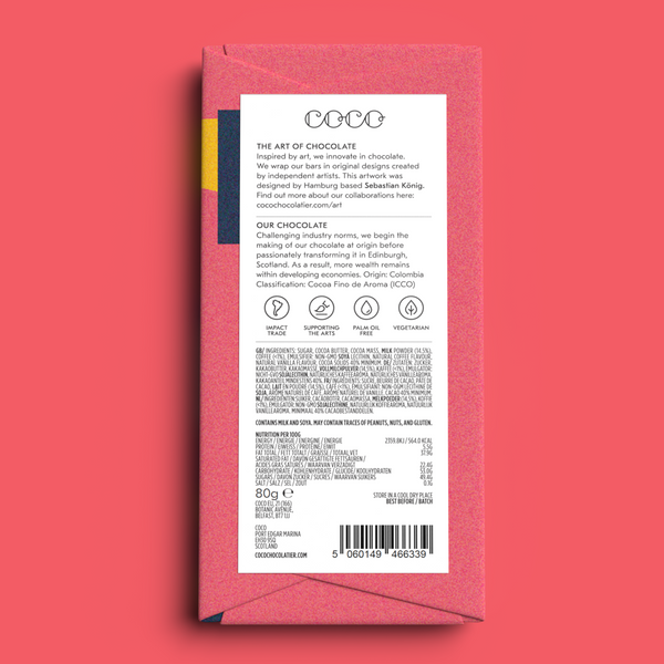 Mocha Milk Chocolate – COCO - The Art of Chocolate
